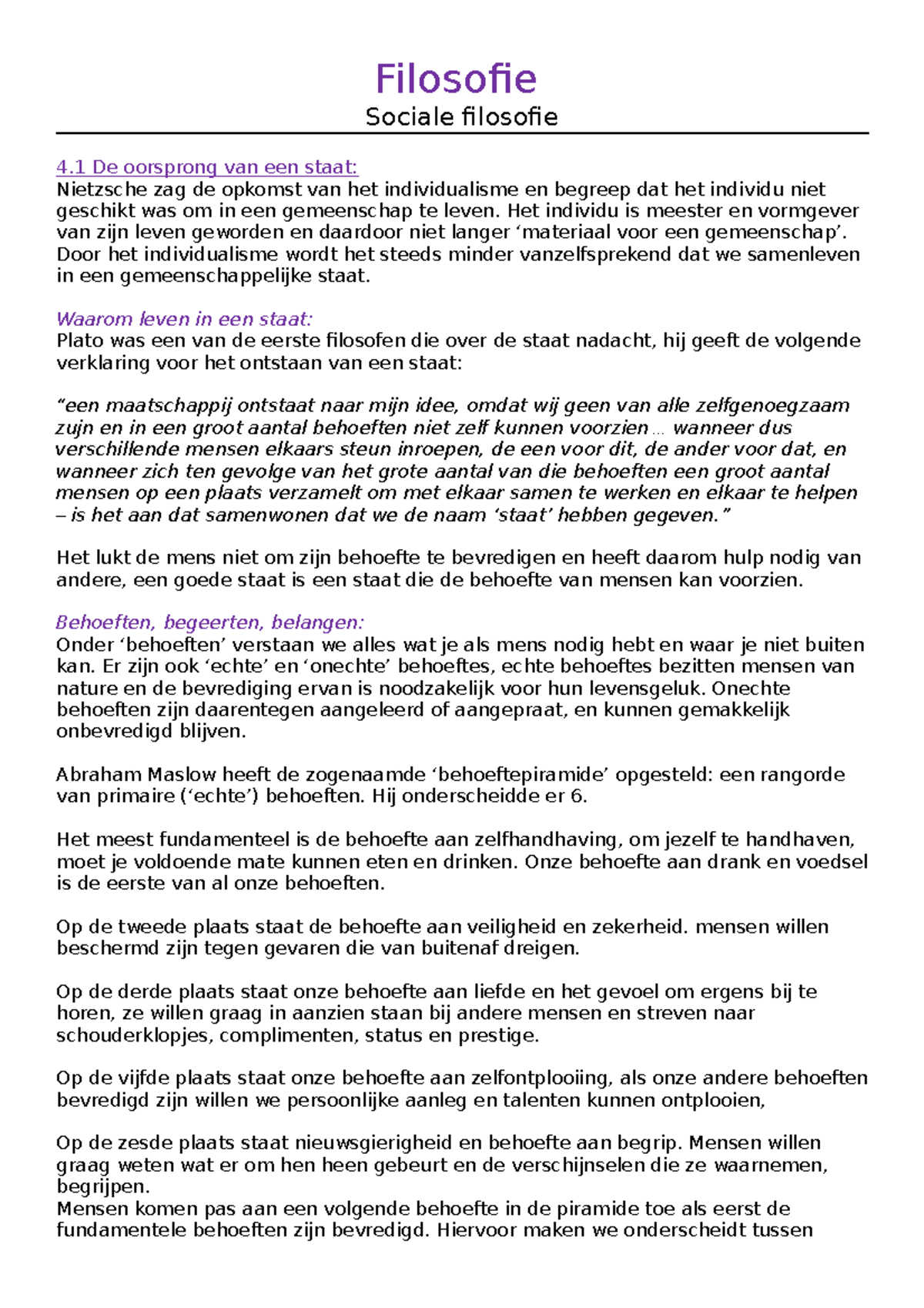 Hoofdstuk 4 sociale filsofie, vwo 4, filsosoferen - Filosofie Sociale ...