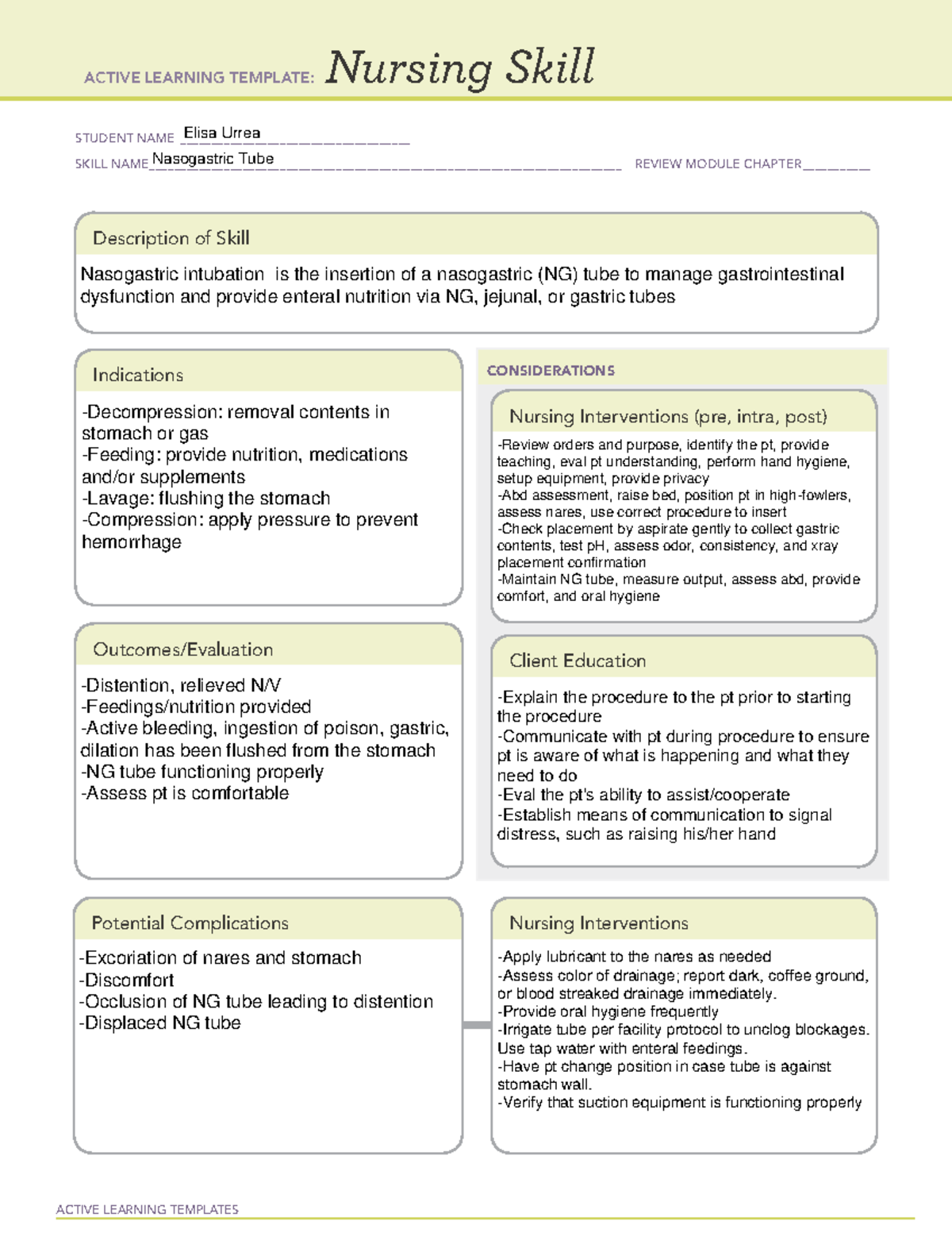 Pharmacology Math packet - NUR1141 - ACTIVE LEARNING TEMPLATES Nursing ...