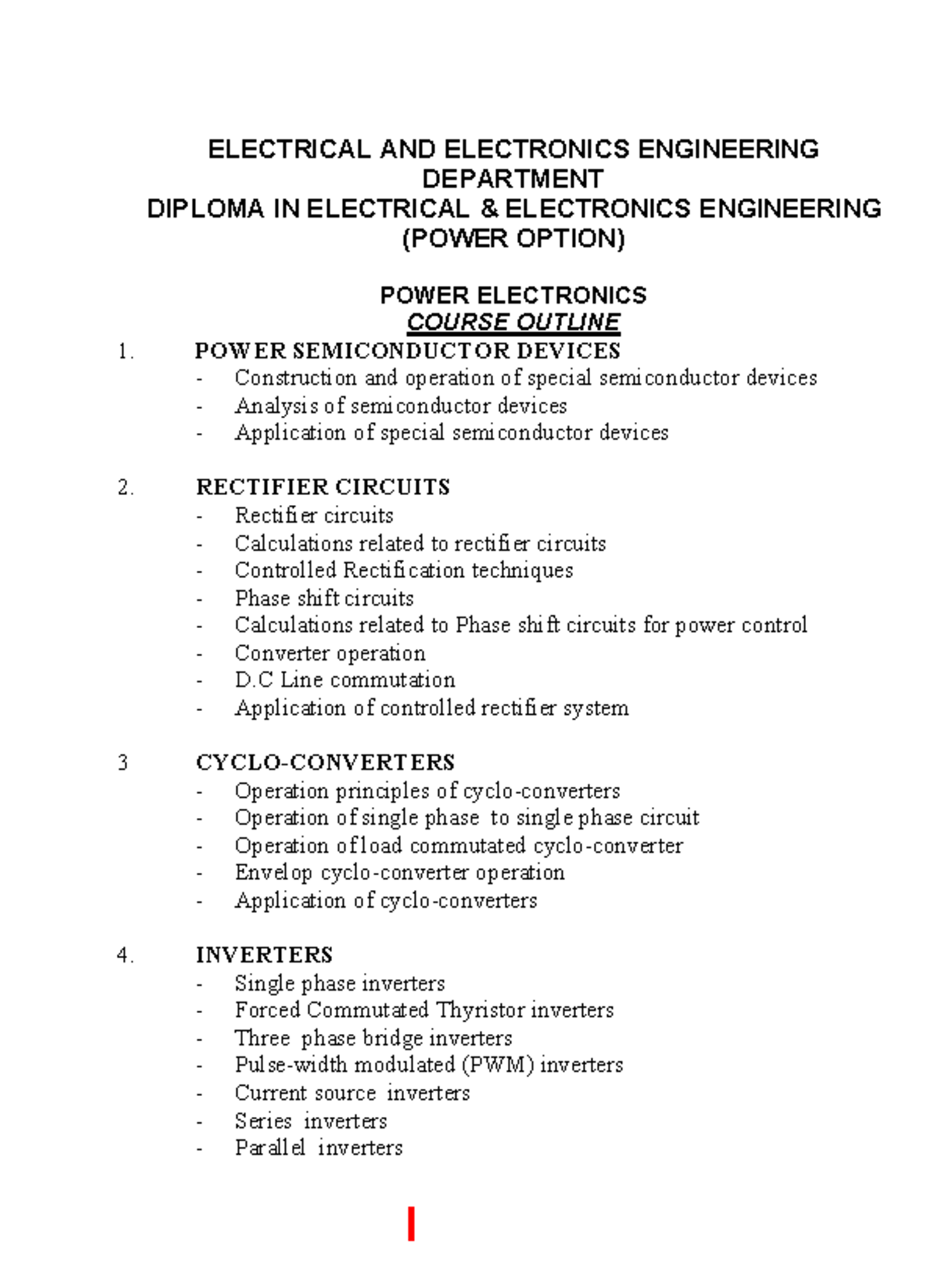 Power electronics M3 Lesson Notes ALL topics - ELECTRICAL AND ...