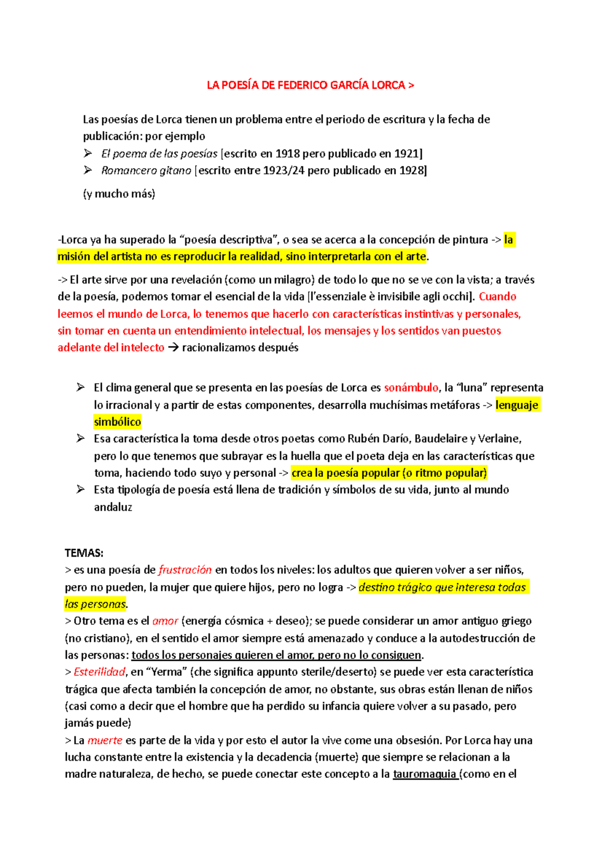 FGL - Poesía de Lorca: Primeras canciones y Libro de poemas - LA POESÍA ...