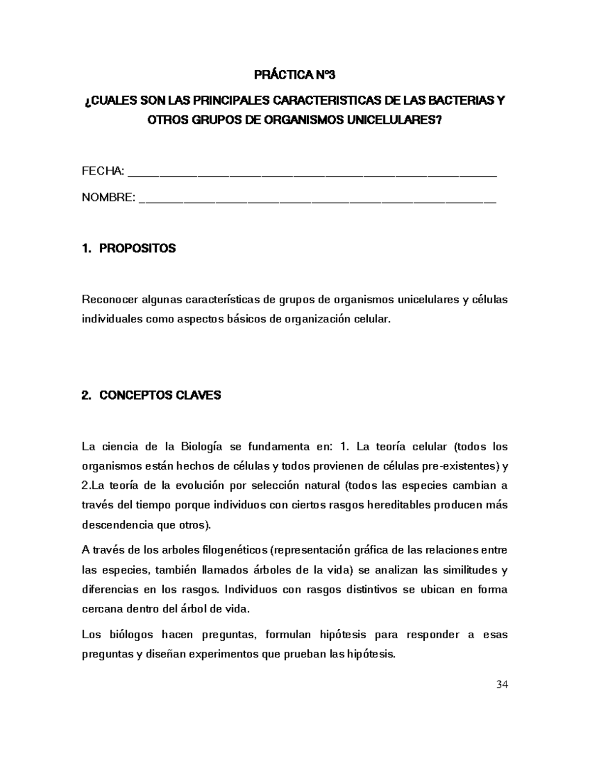 Guía de laboratorio Protozoos - PR¡CTICA N∞ øCUALES SON LAS PRINCIPALES CARACTERISTICAS DE LAS ...