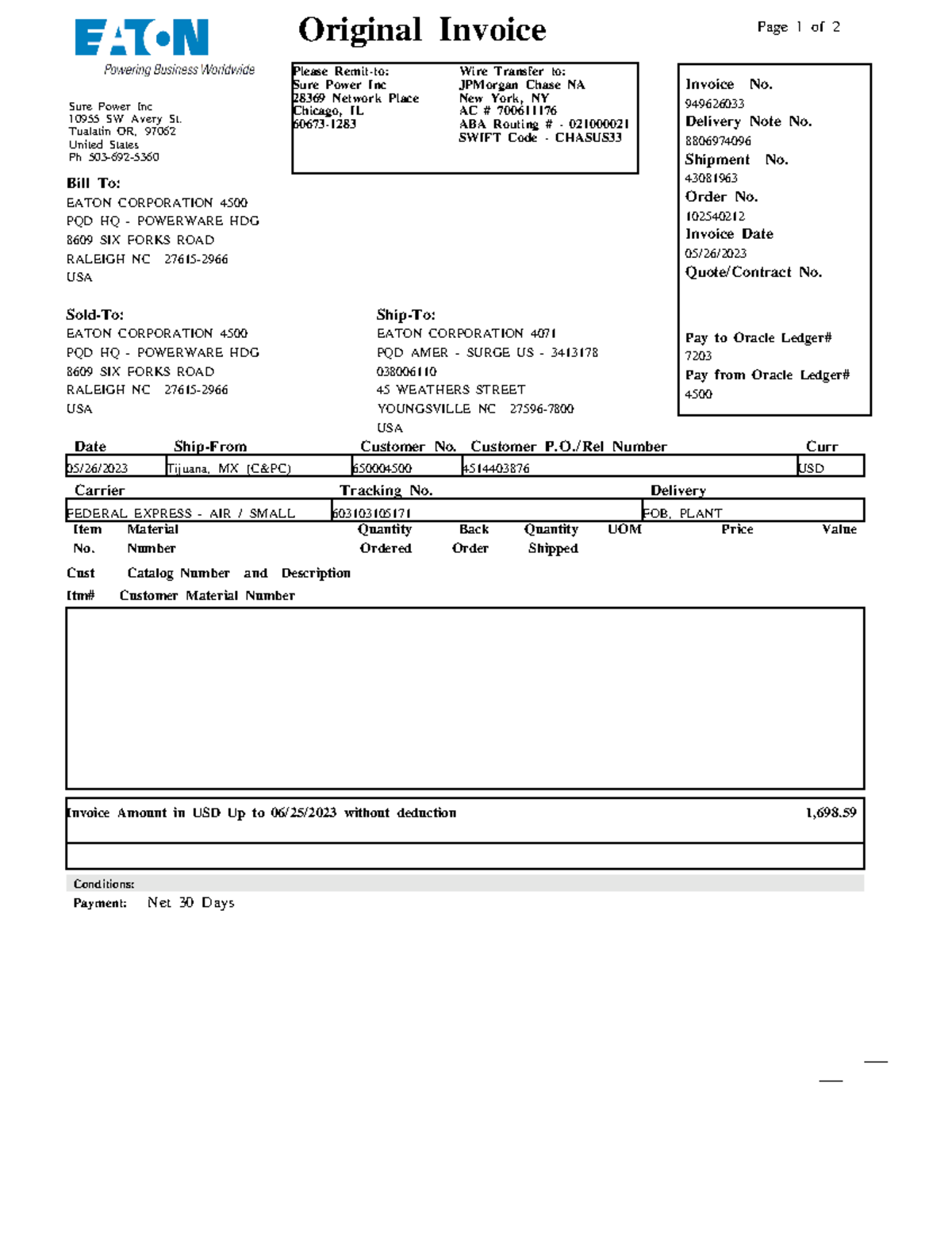 949626033 - tareaaaaaaaaaaaaaaaaaaa - ___ ___ Original Invoice Sure ...