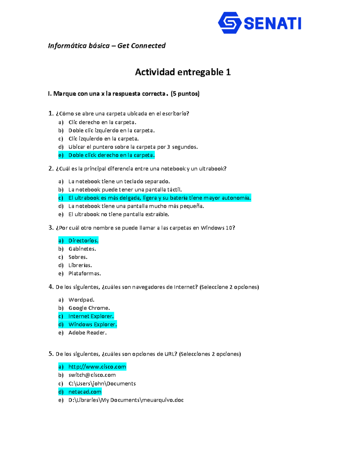 Informática básica entregable 1 - Informática básica – Get Connected Actividad entregable 1 I ...