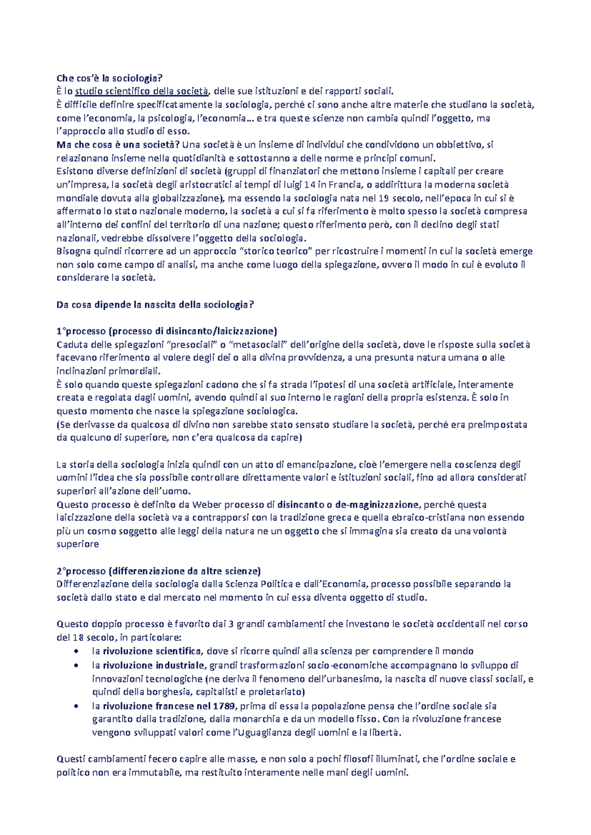 Sociologia Economica - Warning: TT: undefined function: 32 Che cos’è la sociologia? È lo studio ...