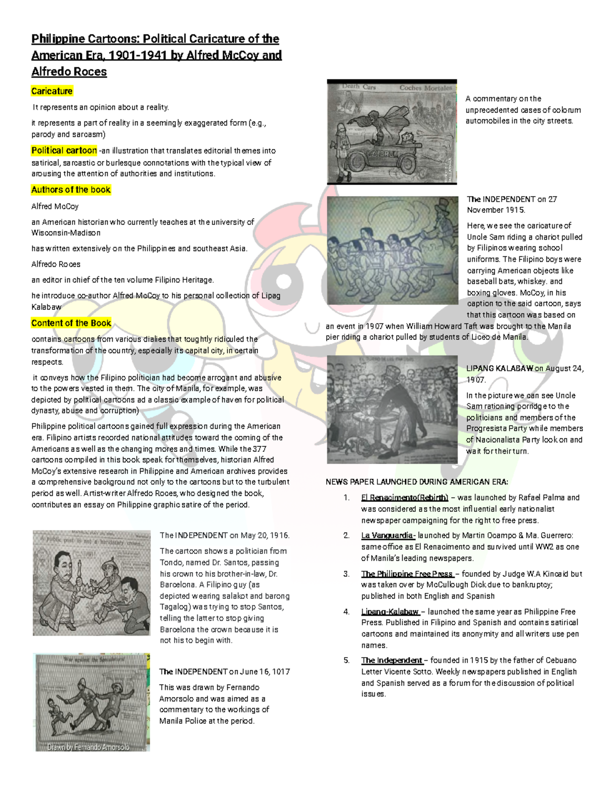 SOCS- Midterm-2 - learn more - Philippine Cartoons: Political ...