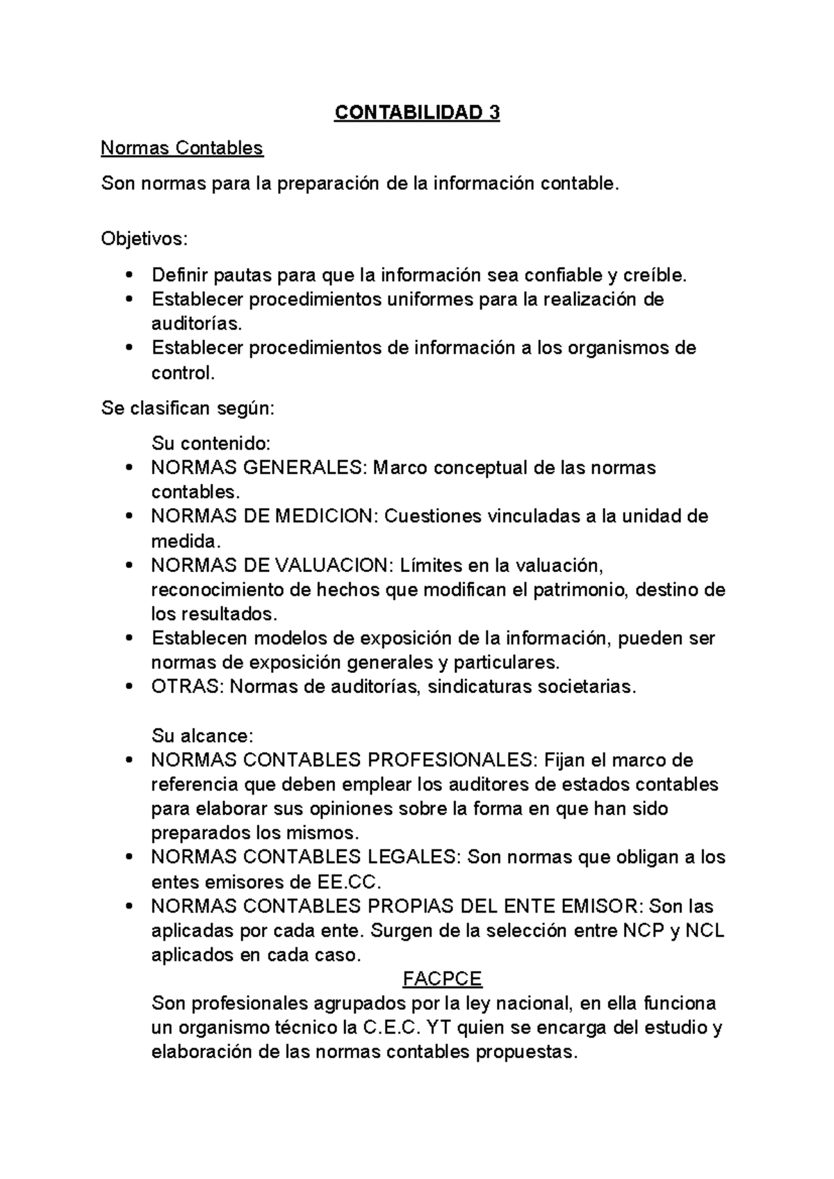 Contabilidad 3- Modelos Contables - CONTABILIDAD 3 Normas Contables Son normas para la ...