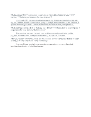 The National Service Reserve Corps ( Module 1) - The National Service ...