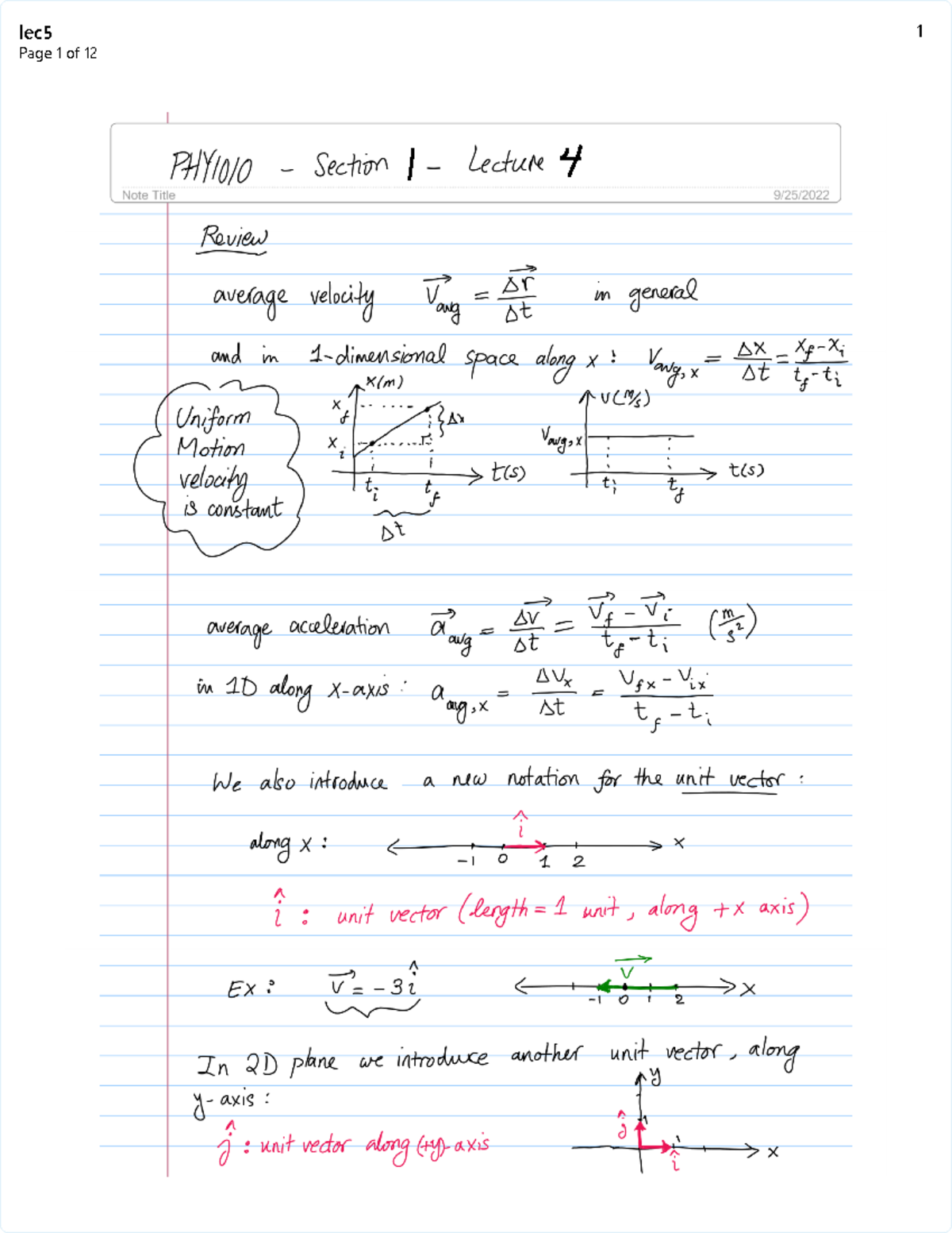 Lecture 4 - 1010 - notes - MATH1010U - lec lec lec lec lec lec lec lec ...