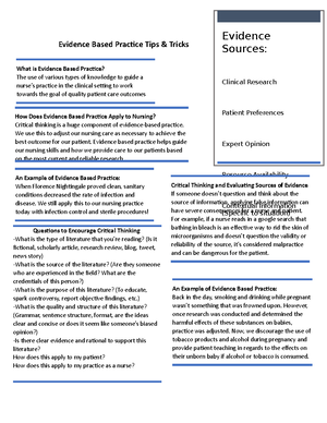 CIA Checklist - Notes - HEAS PRACTICE ASSESSMENT CHECKLIST Washes Hands ...