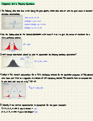 STAT 200 Exam 2 Sample Questions - STAT 200 Exam 2 Sample Questions D A ...