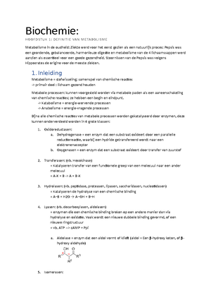 Examenvragen Biochemie 2021 1e zit - “Ik dacht C, omdat ...”) Schrijf ...