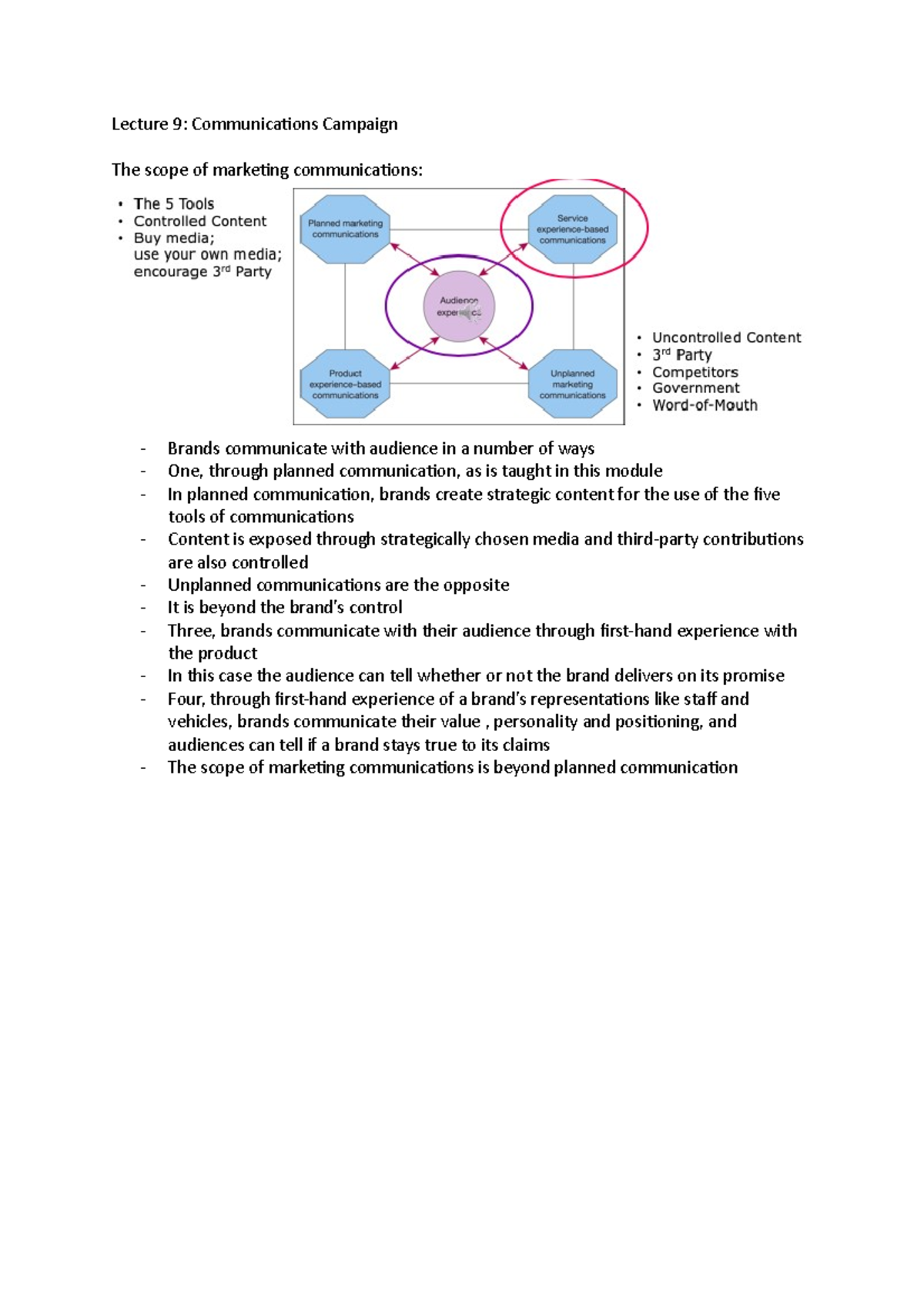 Lecture 9 - Communications campaigns - Lecture 9: Communications ...