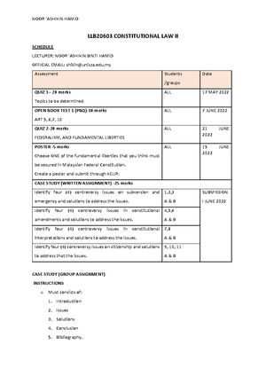 Tutorial Consti 5 - Based on section 4 (1) (b) of Sedition (Amendment ...