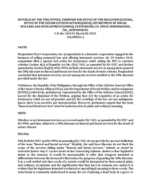 IBP vs. Zamora - Case Digest - Topic: Military power (Sec. 18, Art. VI ...