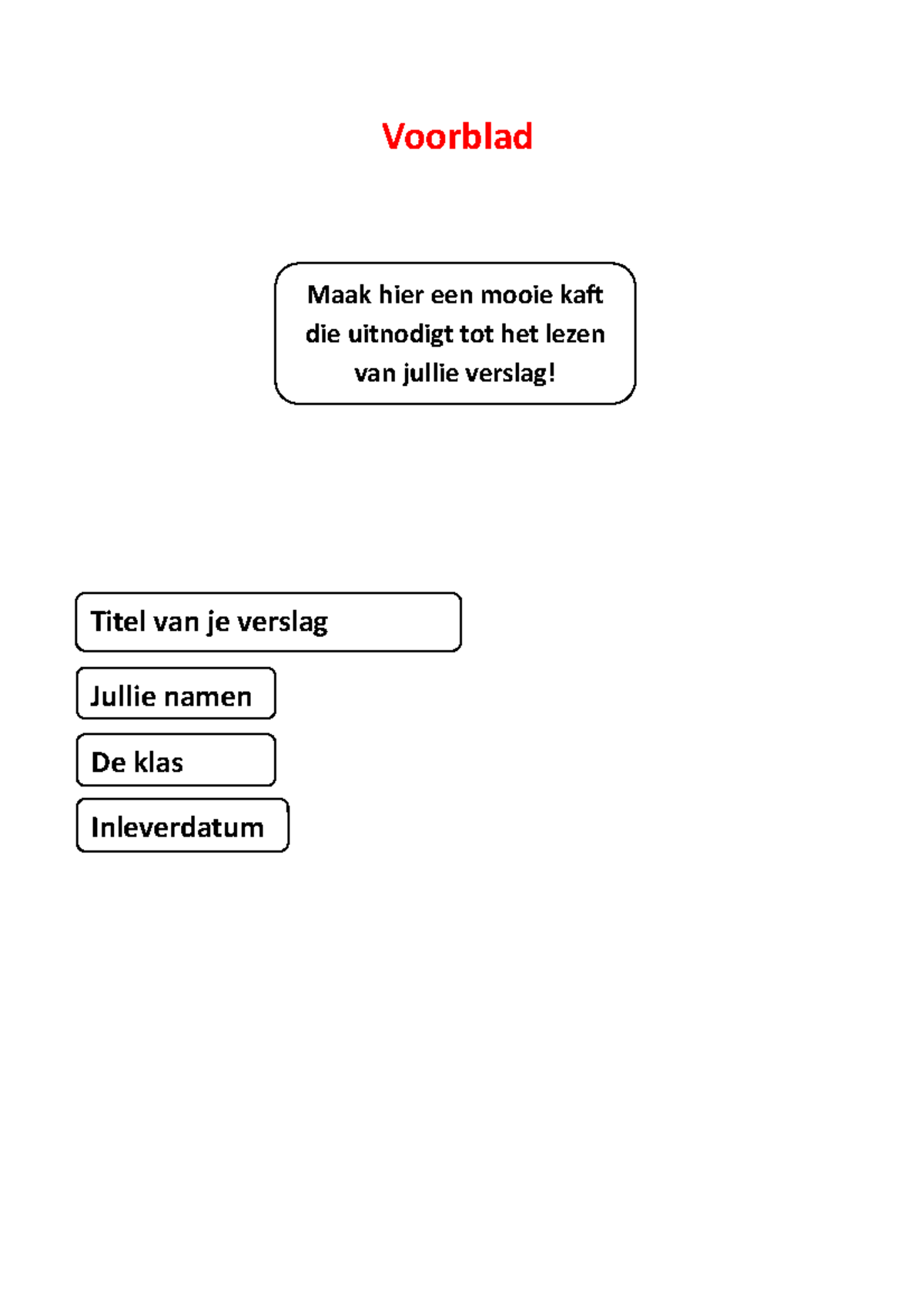 Project 2 exploded view T T template - Voorblad Maak hier een mooie kaf ...