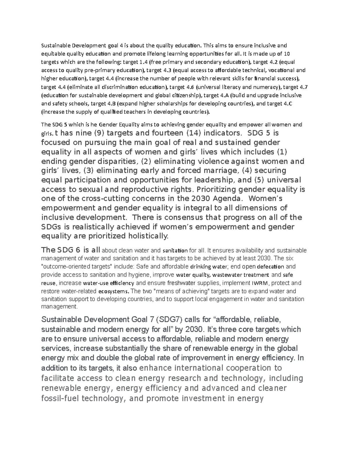 Sustainable Development goal 4 is about the quality education - This ...