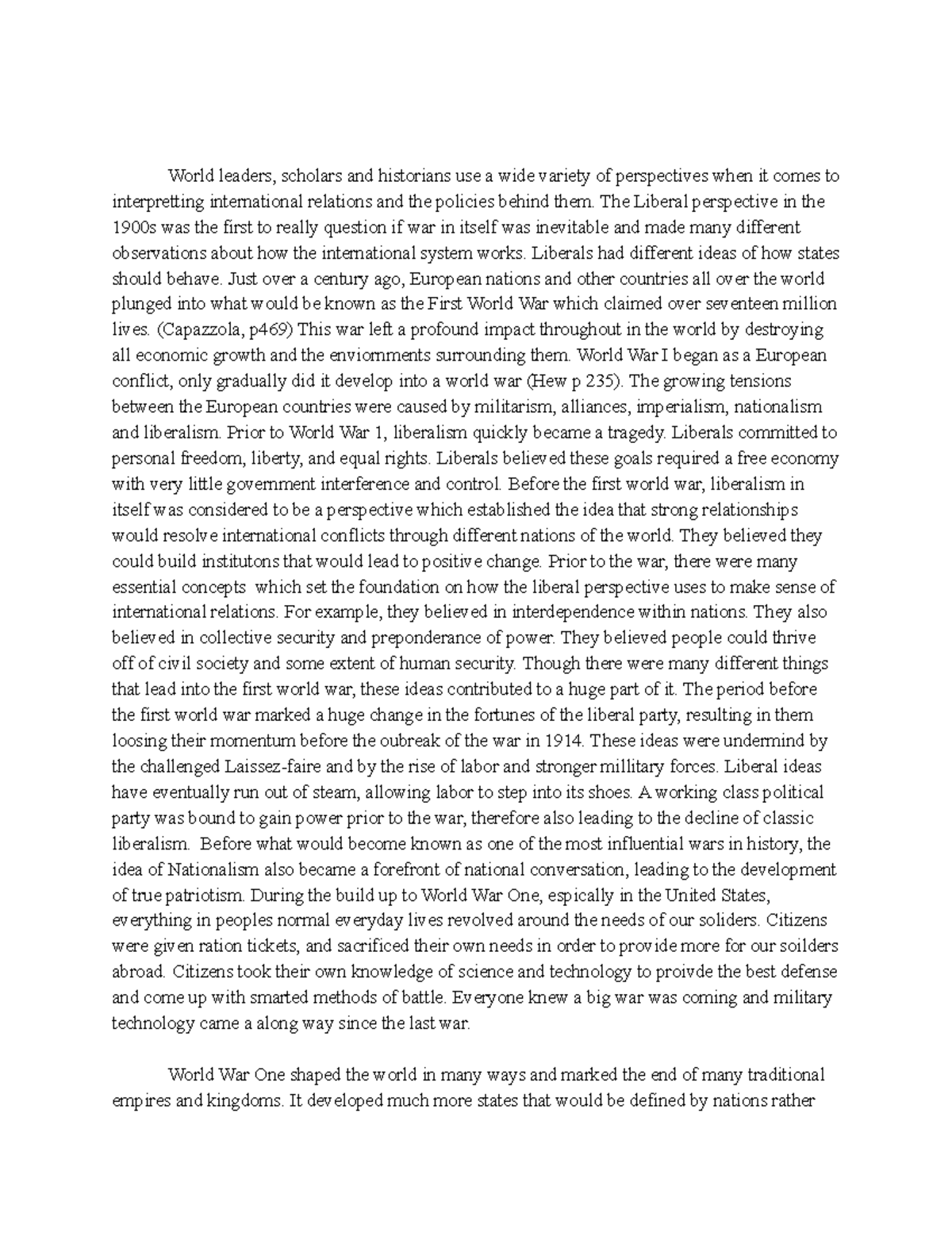 HIST217- Essay 2 - Lecture summaries - World leaders, scholars and ...