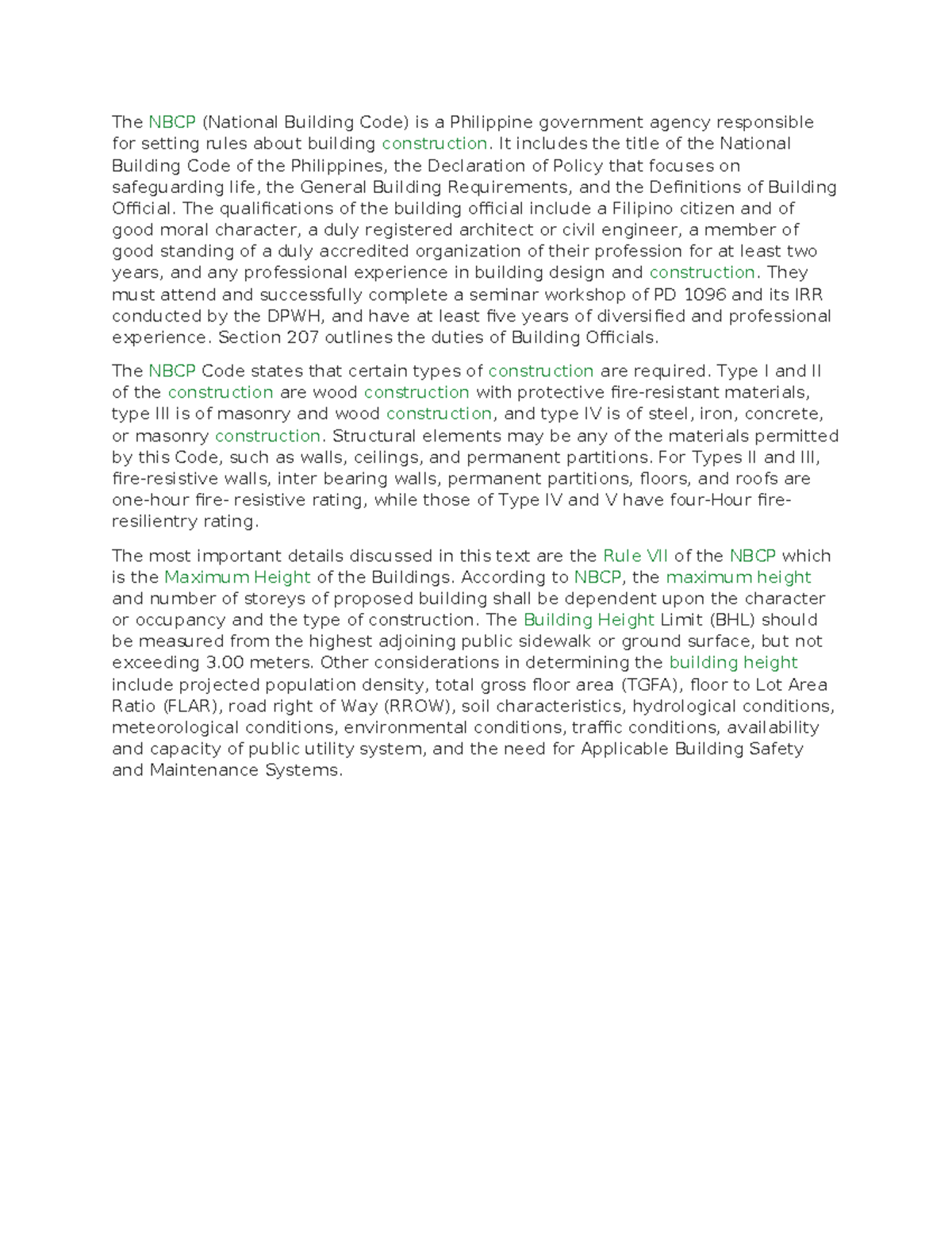 The NBCP - NBCP Short meaning - The NBCP (National Building Code) is a ...