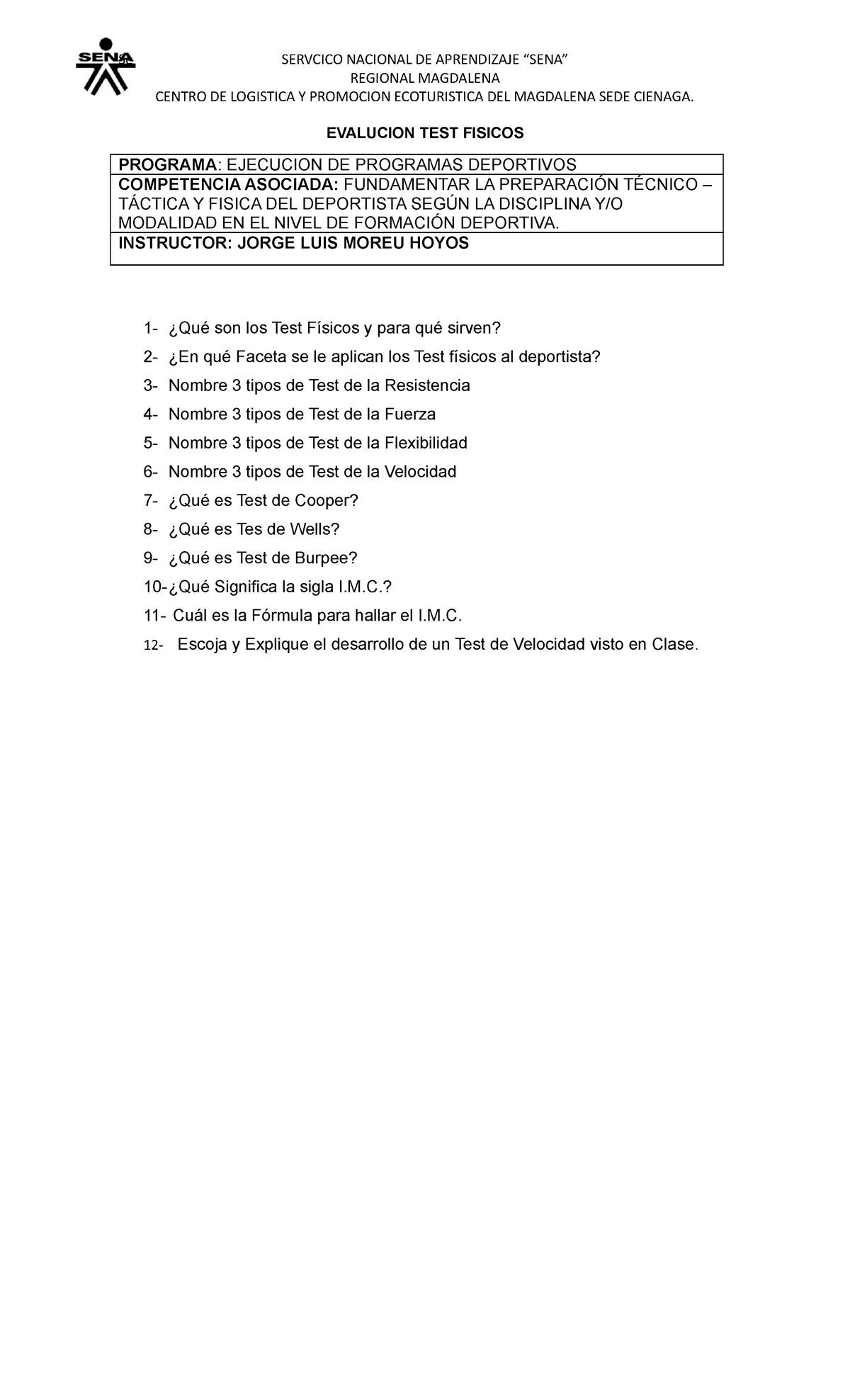 Evalucionn TESTn Fisicosn En Pn Dn 676466 ae92d9fd0 - Se SERVCICO ...