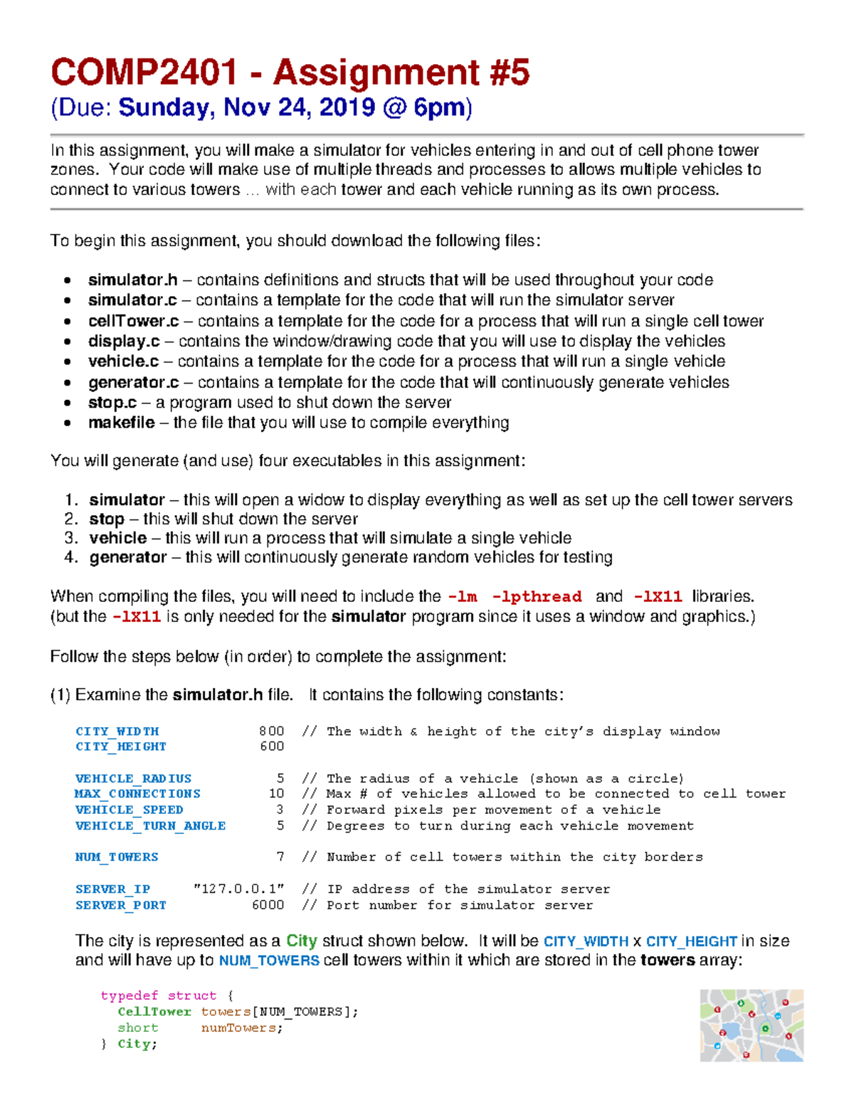 COMP2401 A5 F2019 - Fall 2019 Assignment 5 Specifications - COMP2401 ...