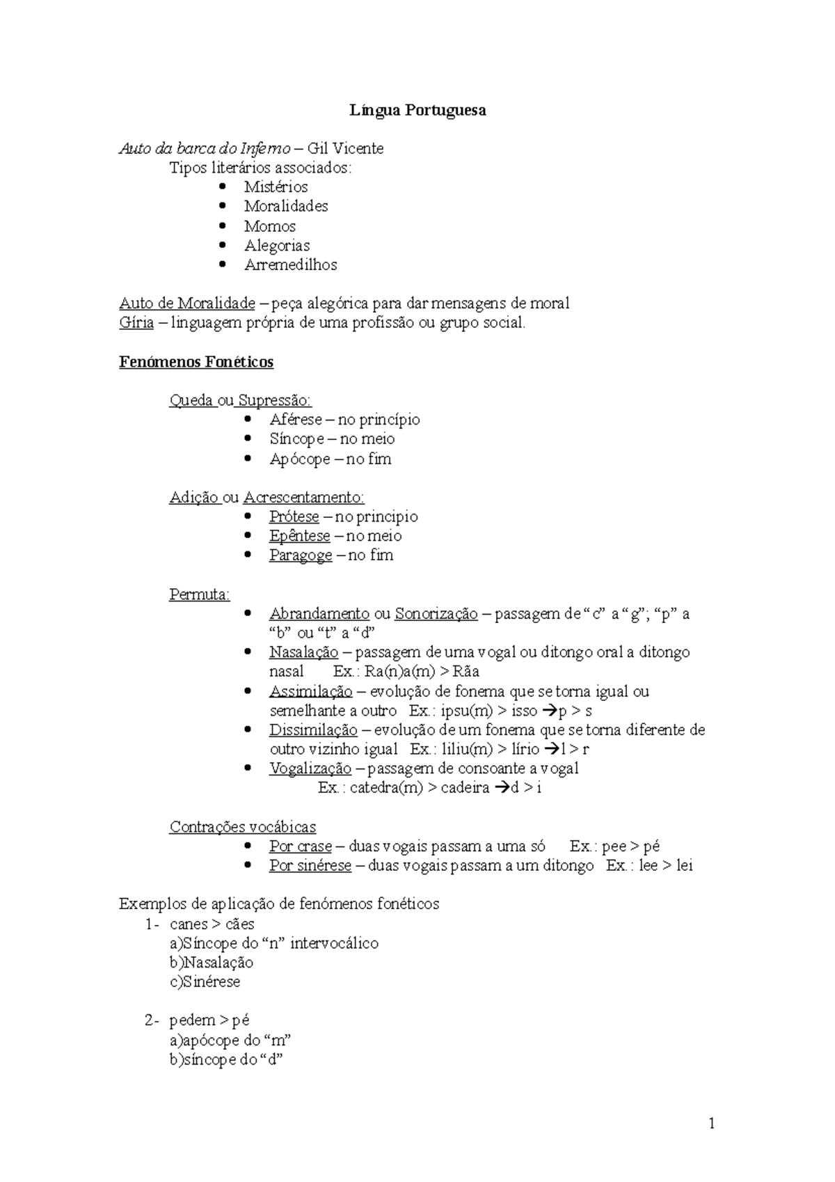 Fonetica - resumo - Português - Studocu