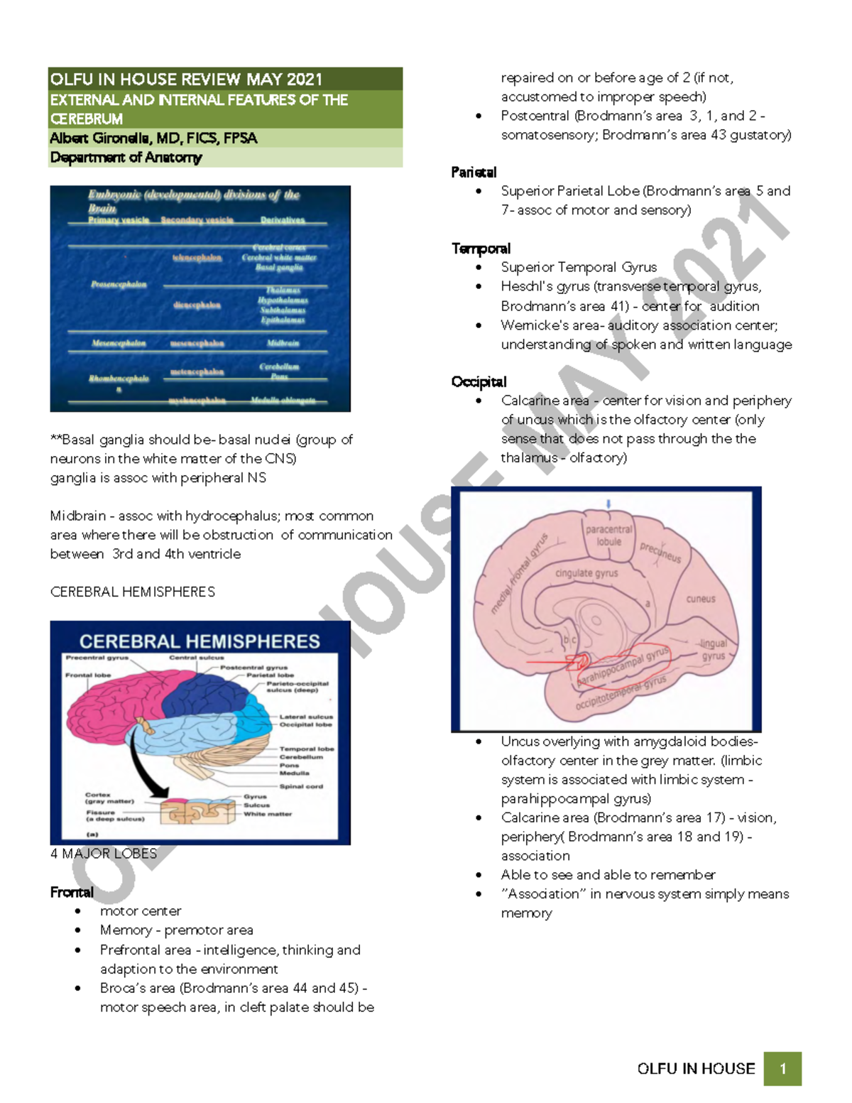 OLFU- Inhouse- Neuroana - OLFU IN HOUSE REVIEW MAY 2021 EXTERNAL AND ...
