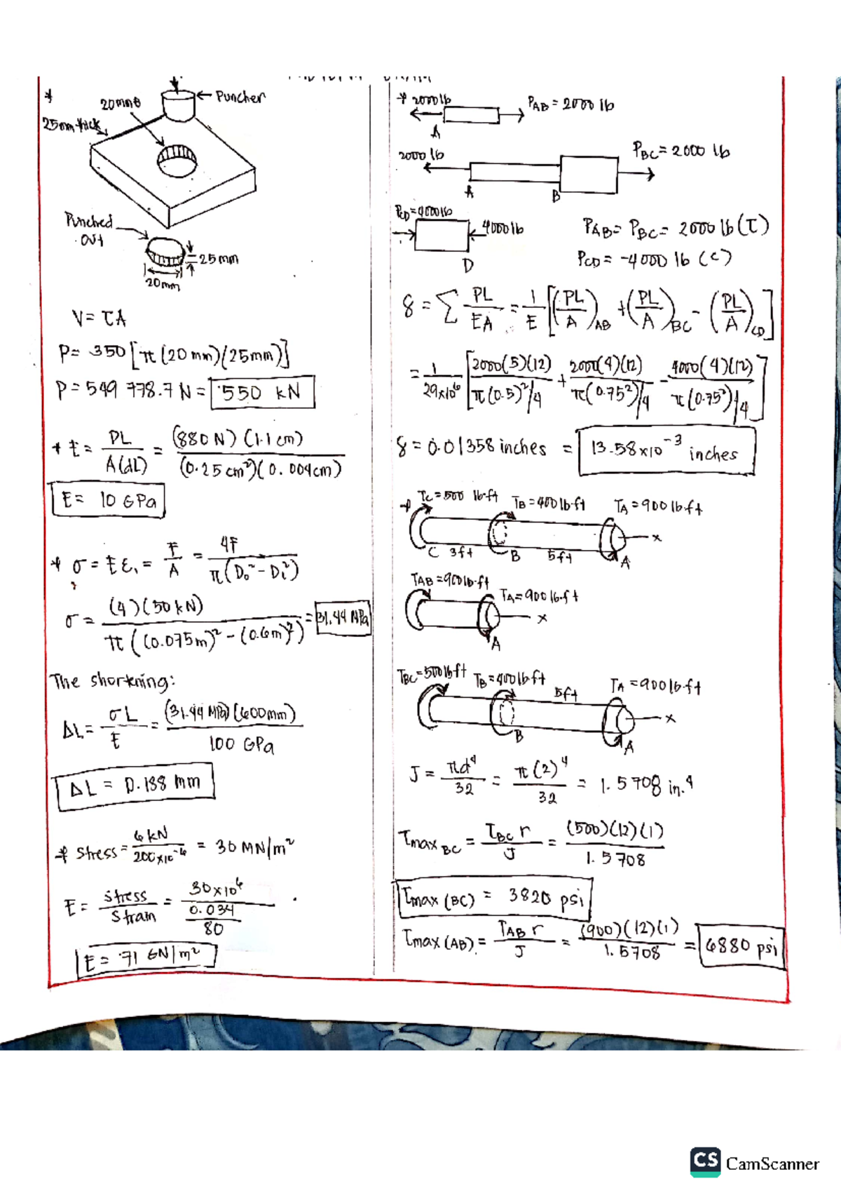Mechanics OF Deformable Bodies (10) - CamScanner CamScanner - Studocu