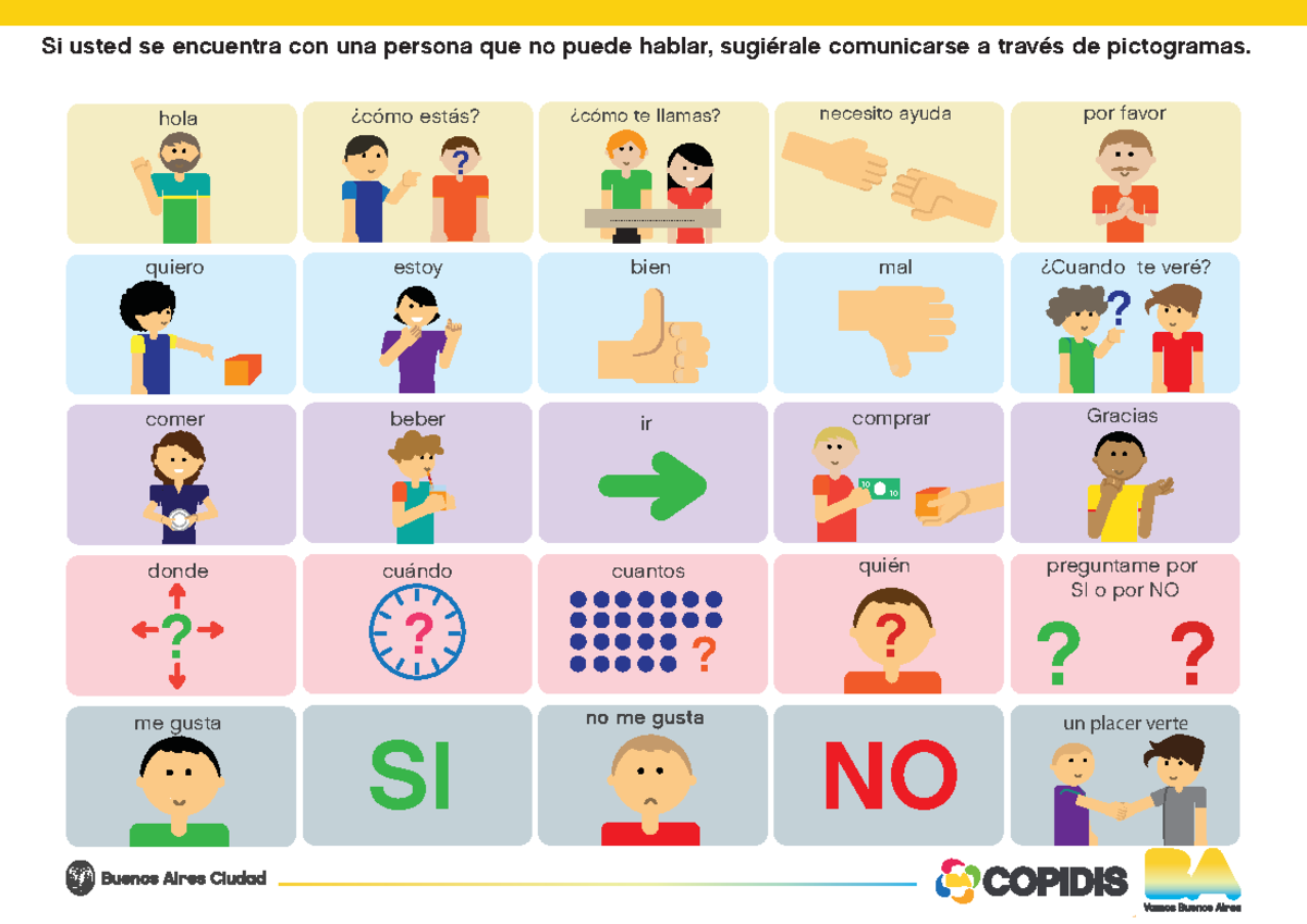 Tablero de comunicacion - Si usted se encuentra con una persona que no ...