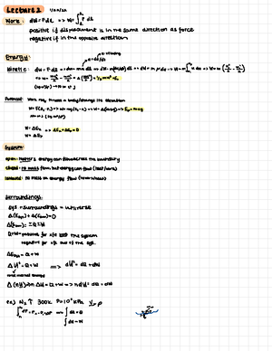 CHE 210 Lecture 3 Notes - Lecture 3 (113:123) Question 1 Question 2 a 2 ...