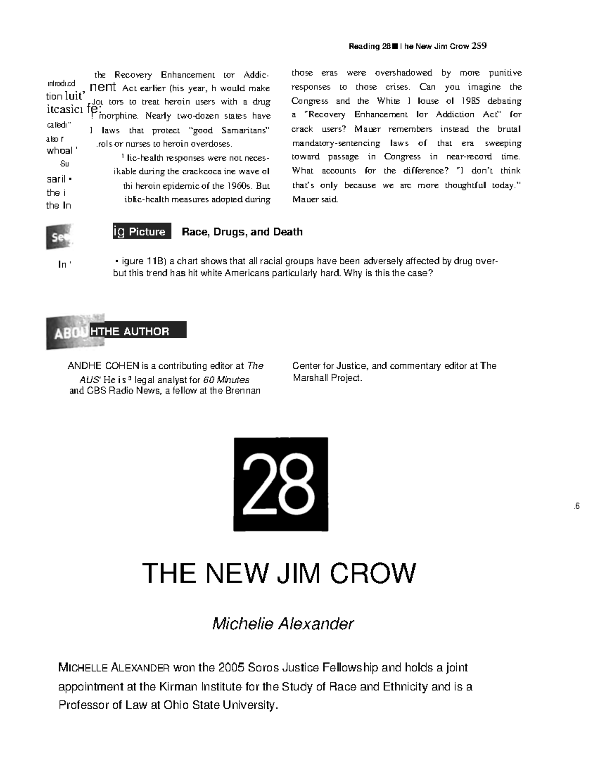 Alexander The New Jim Crow - Ocred - Reading 28 l he New Jim Crow 2 5 9 ...
