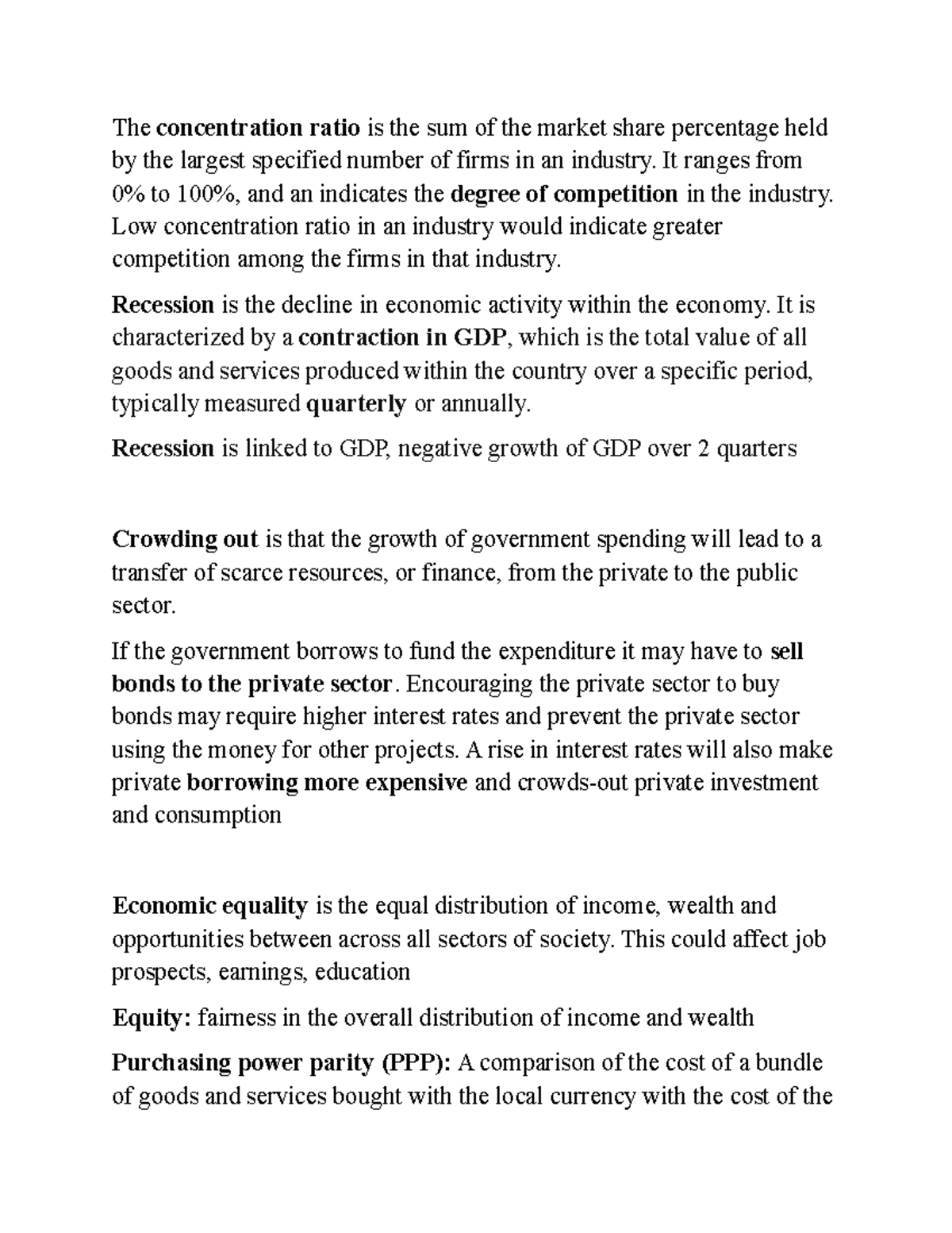 Definition Economic A level - The concentration ratio is the sum of the ...
