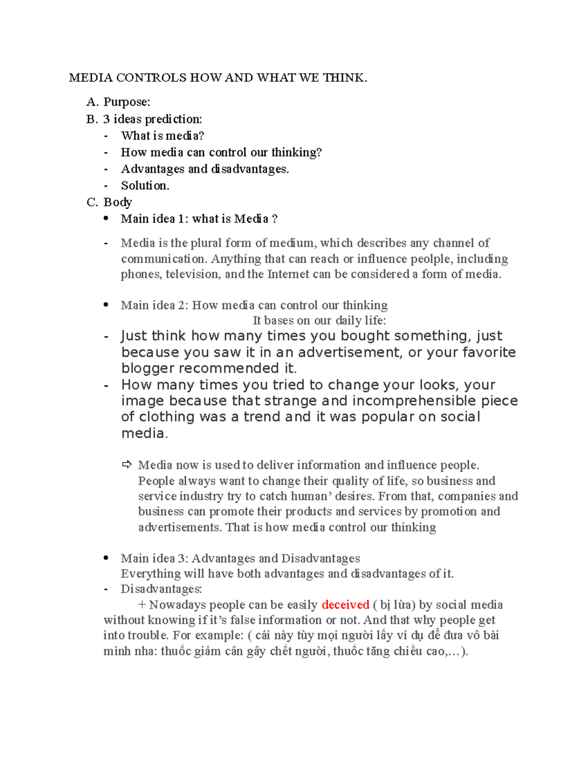 Media Controls HOW AND WHAT WE Think - MEDIA CONTROLS HOW AND WHAT WE ...