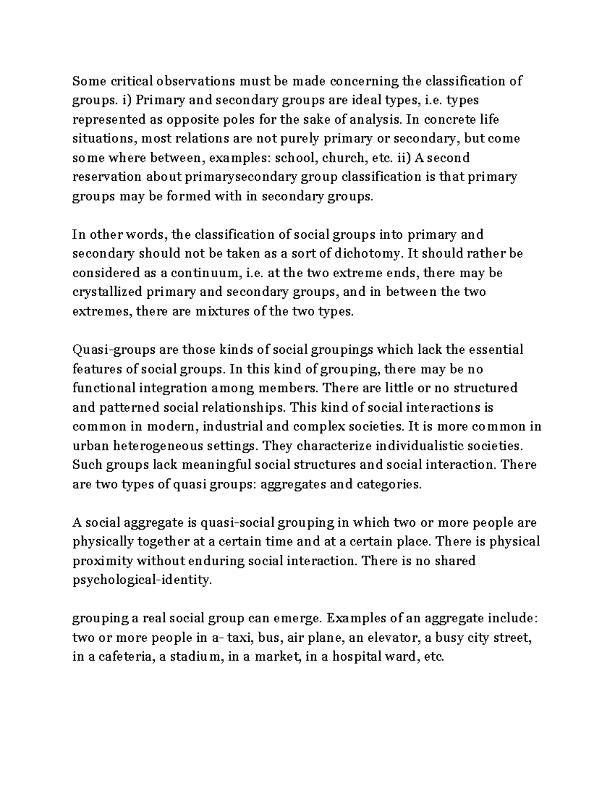 Sociology pt 3 - young - Some critical observations must be made ...