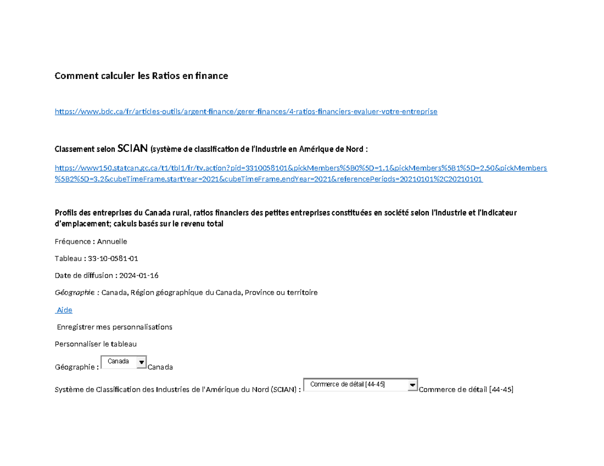 Comment calculer les Ratios en finance - Comment calculer les Ratios en ...