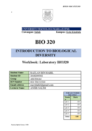 Chapter 2 notes - Introduction To Biological Diversity - Studocu