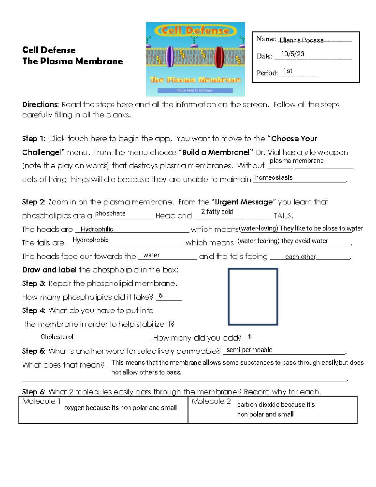 Kami Export - Elianna Pocase - cell defense worksheet - Cell Defense ...
