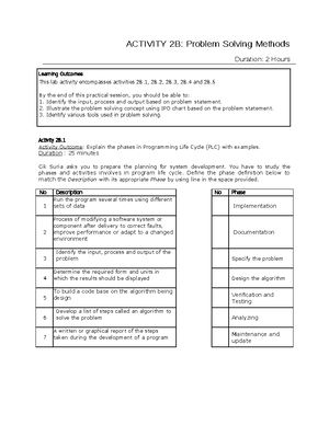 Lab04 - Python Practive - Problem Solving and Programme Design - MMU - Studocu