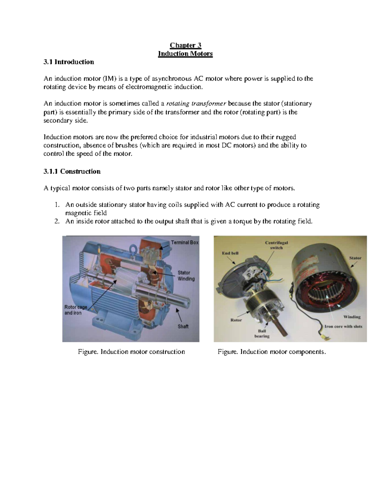 Induction Motors - nice course review - Chapter 3 Induction Motors 3 ...