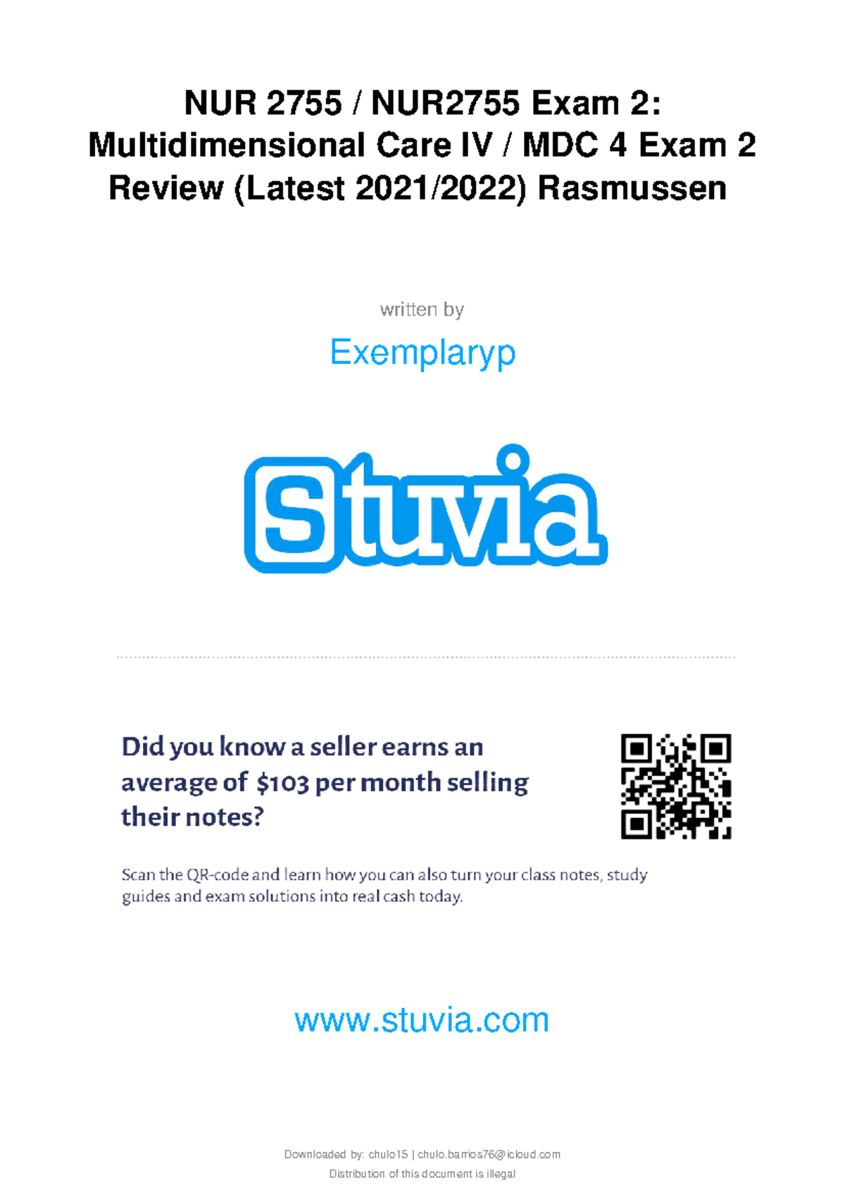 MDC4 Exam 2-1 - MDC 4 exam 2 - NUR 2755 / NUR2755 Exam 2 ...