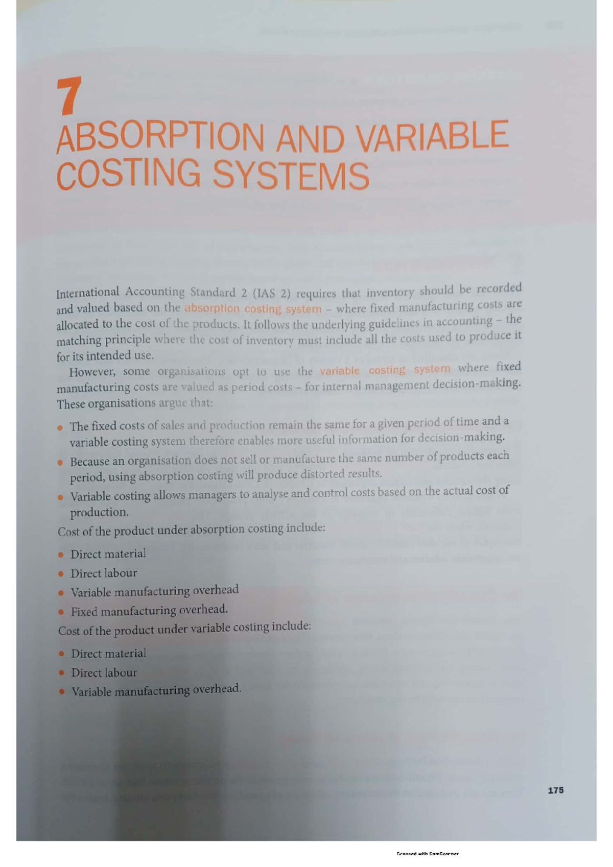 Absorption and Marginal Costing - Ndcma - Studocu