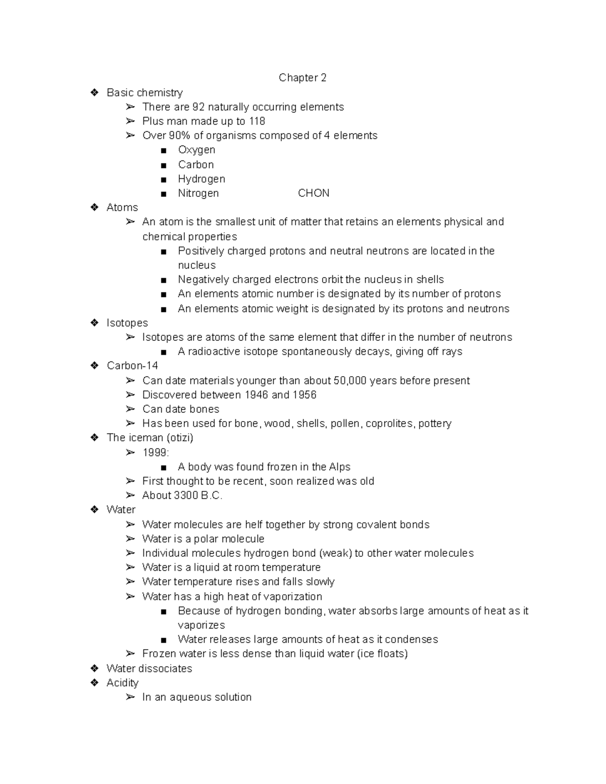 Chapter 2, Man and the Enviroment - Chapter 2 Basic chemistry There are ...