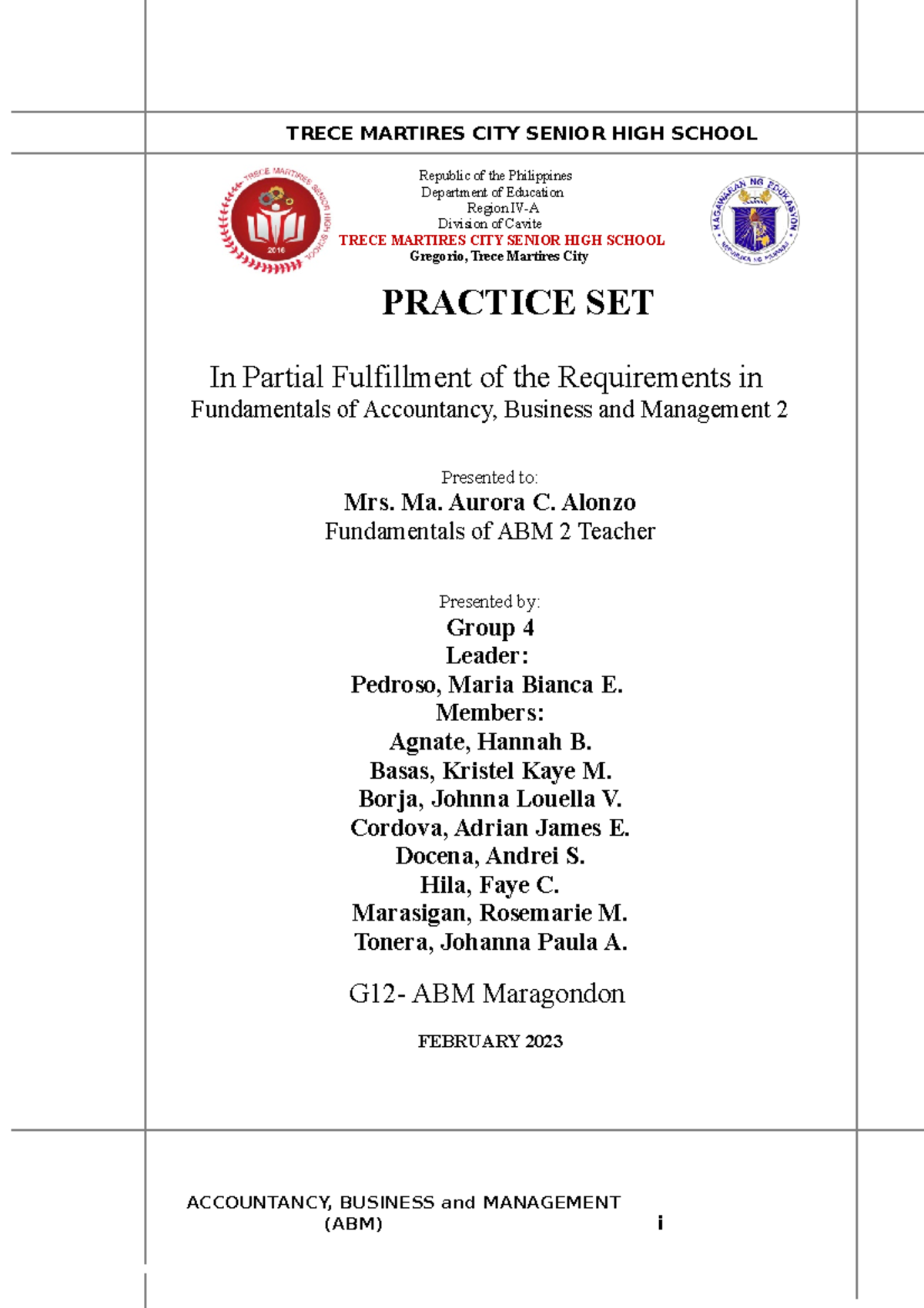 Group-4-Paper-sa-FABM2 - Republic of the Philippines Department of ...