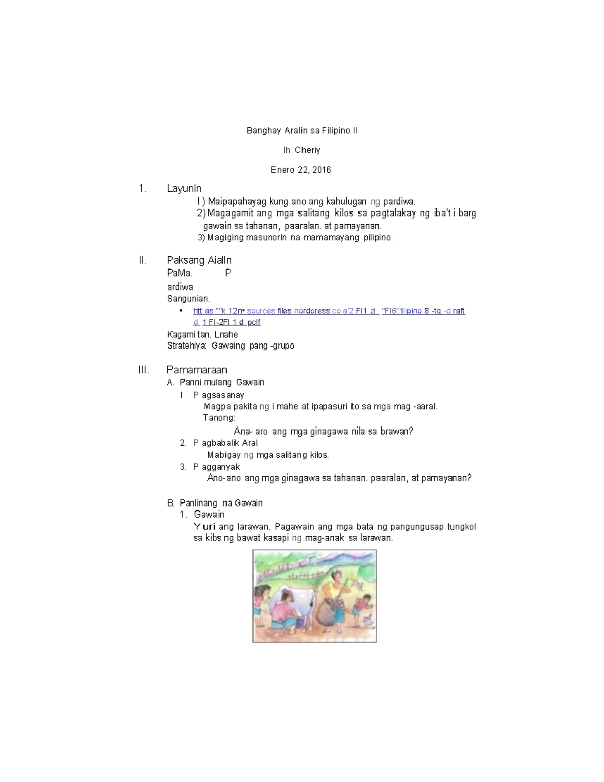 Pandiwa-lesson-plandocx - Banghay Aralin sa Filipino II Ih Cheriy 1 ...