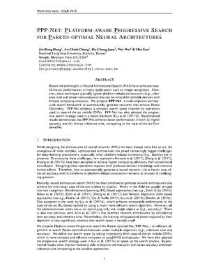 Monas Multi-Objective Neural Architecture Search using Reinforcement Learning - the study of ...