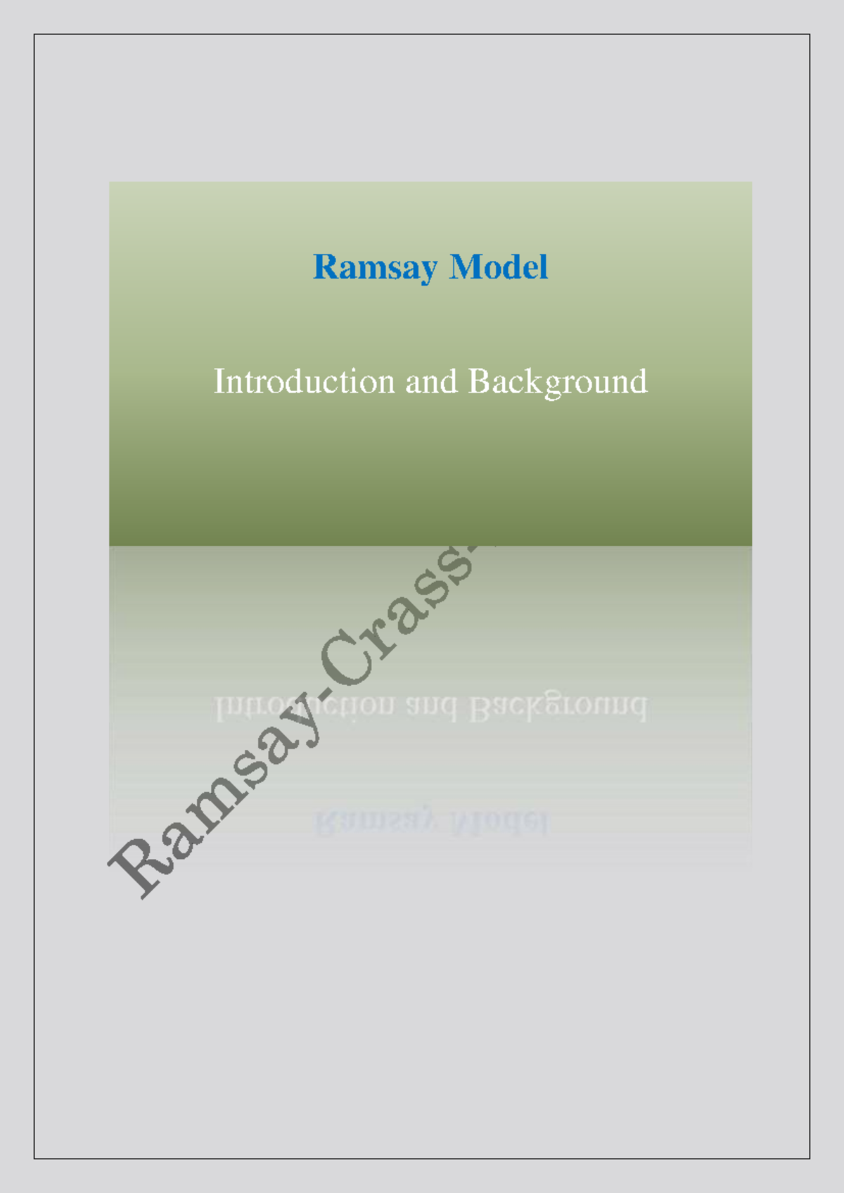 Ramsay Model PPT - Learning and Development - Ramsay Model Introduction ...