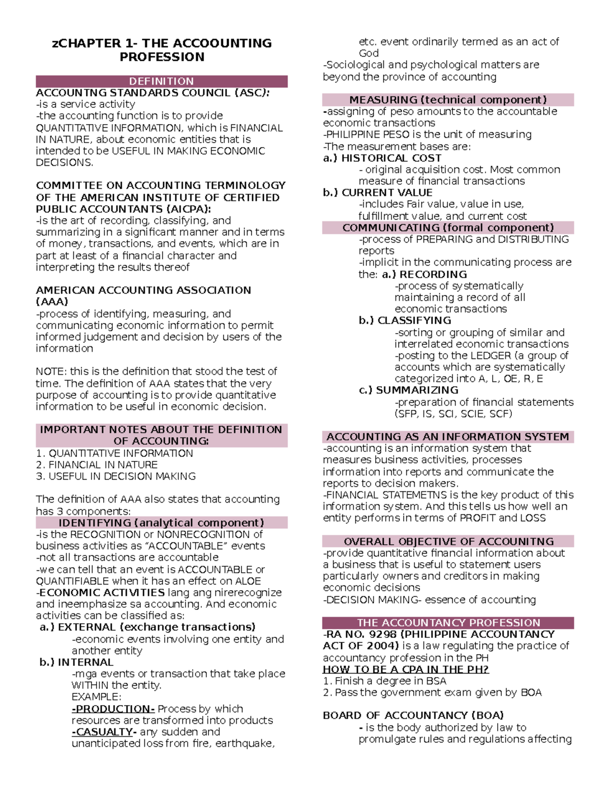 CFAS Notes - km khkhkh khkhkh oe oror orp[4lre ortr pt potkertmop ...
