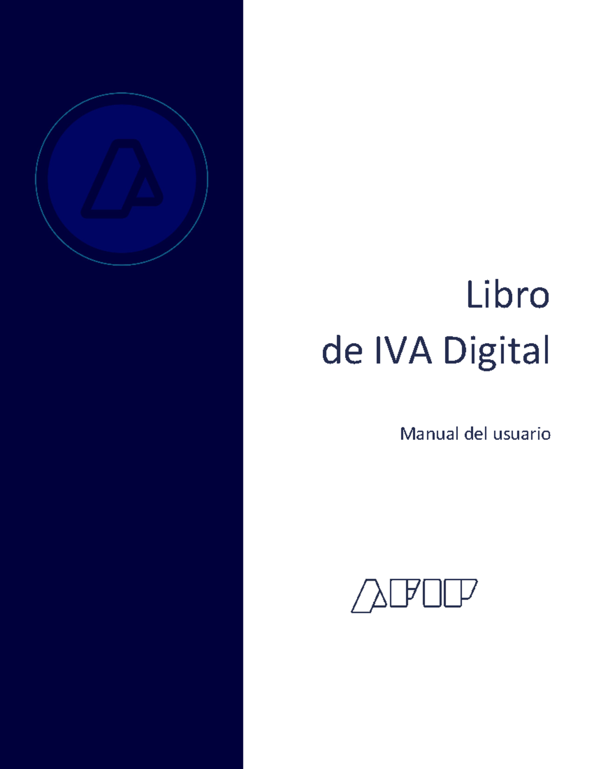 Libro de iva digita manual del usuario - Libro de IVA Digital Manual del usuario Página 2 de ...