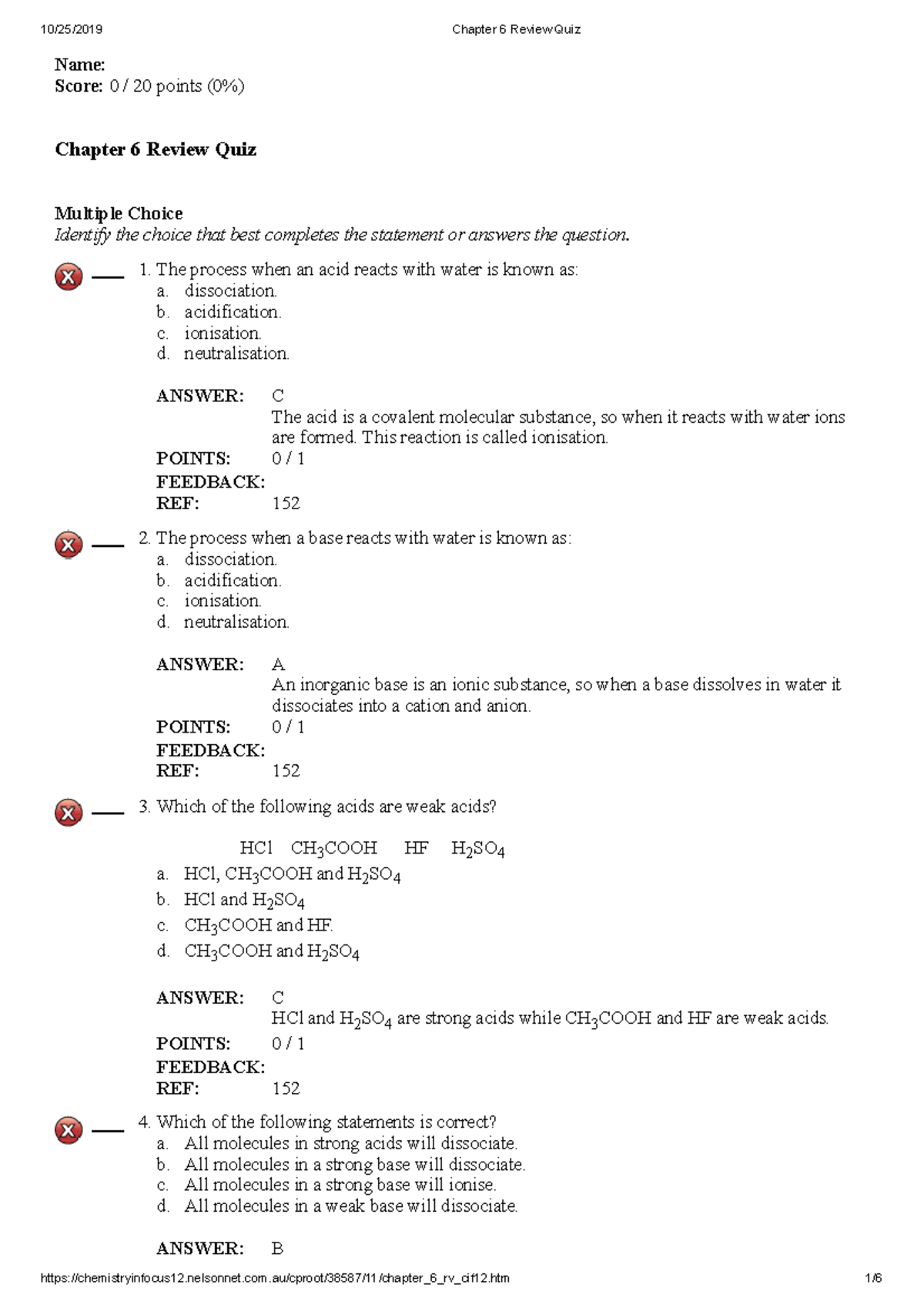 Chem in Focus Ans Ch 6 - Multiple Choice Identify the choice that best ...