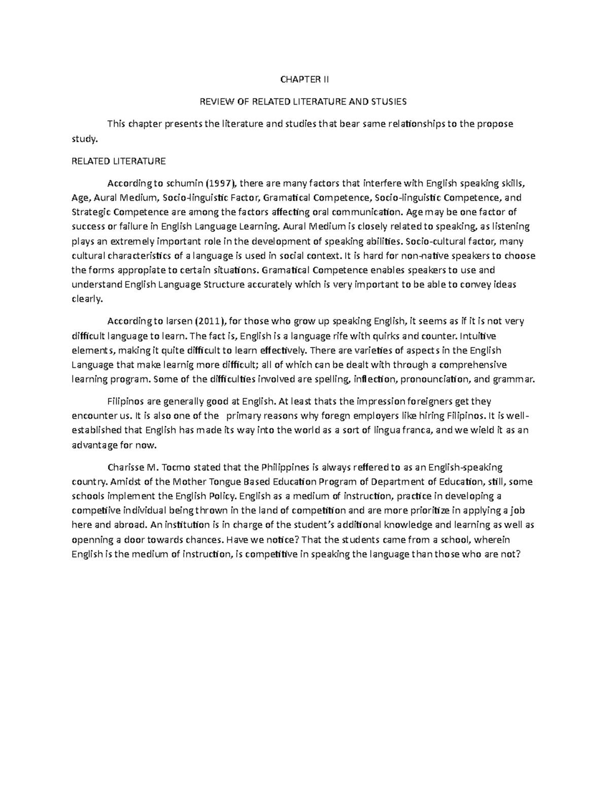 Einstein Research - notes - CHAPTER II REVIEW OF RELATED LITERATURE AND ...