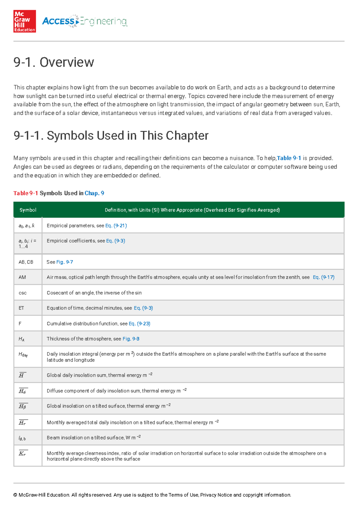 Nomenclature venkat al - 9-1. Overview This chapter explains how light ...